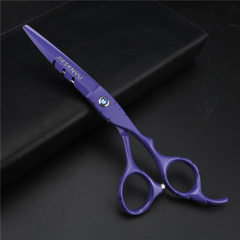 Violet Hairdressing Scissors 6.0 Inch With Blue Di... – Grandado