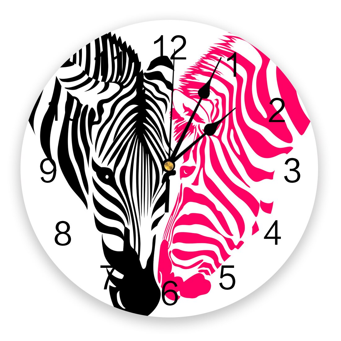 Zebra Strepen Wandklok Home Decor Wanddecoraties V... – Grandado