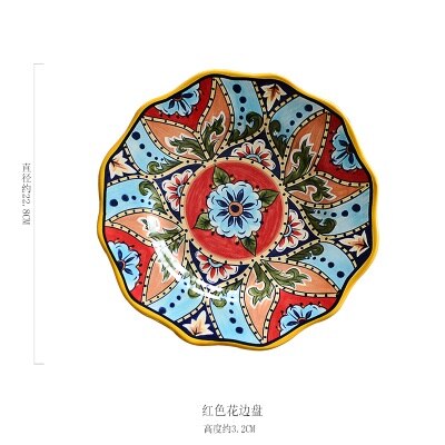 Ethnic customs series ceramic tableware Bohemia ho... – Grandado