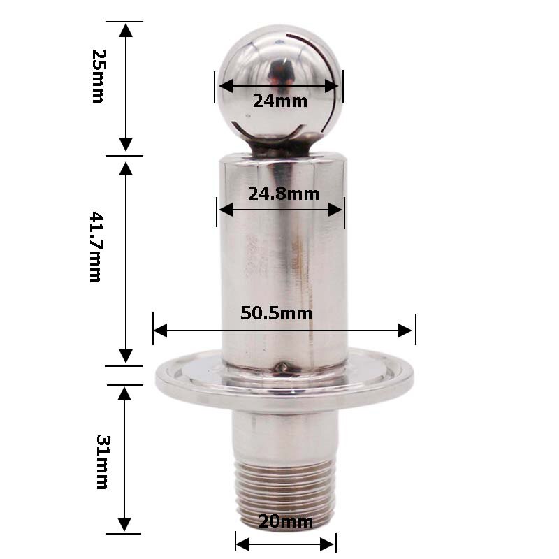 Micro Spray Ball Rotating CIP 1/2"BSP Connection 1... – Grandado