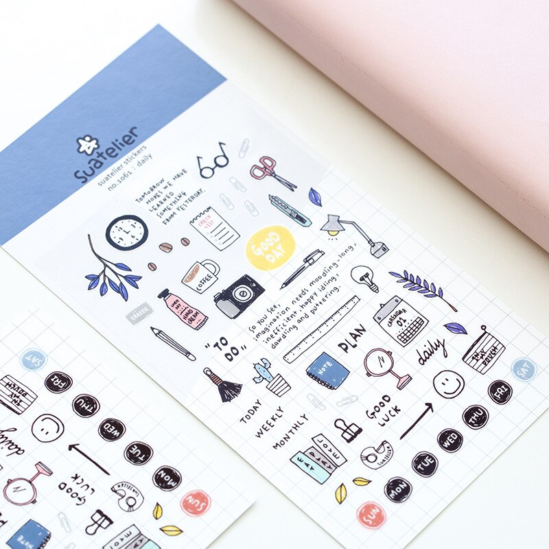 Daily Study Sealing Stickers Diary Label Stickers ... – Grandado
