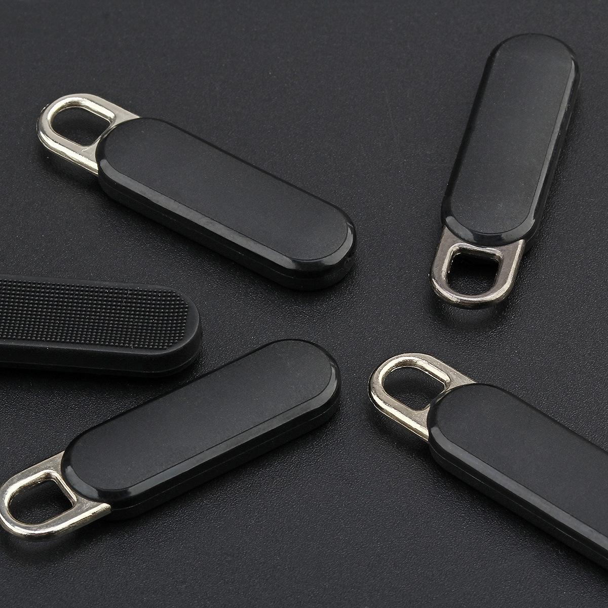 plástico zipper negro zipper pull tab ropa caja Bo... – Grandado