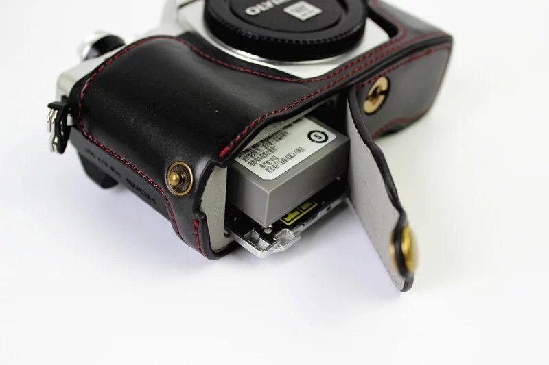 Lederen Half Case Grip Voor Olympus OM-D E-M10 Mar... – Vicedeal