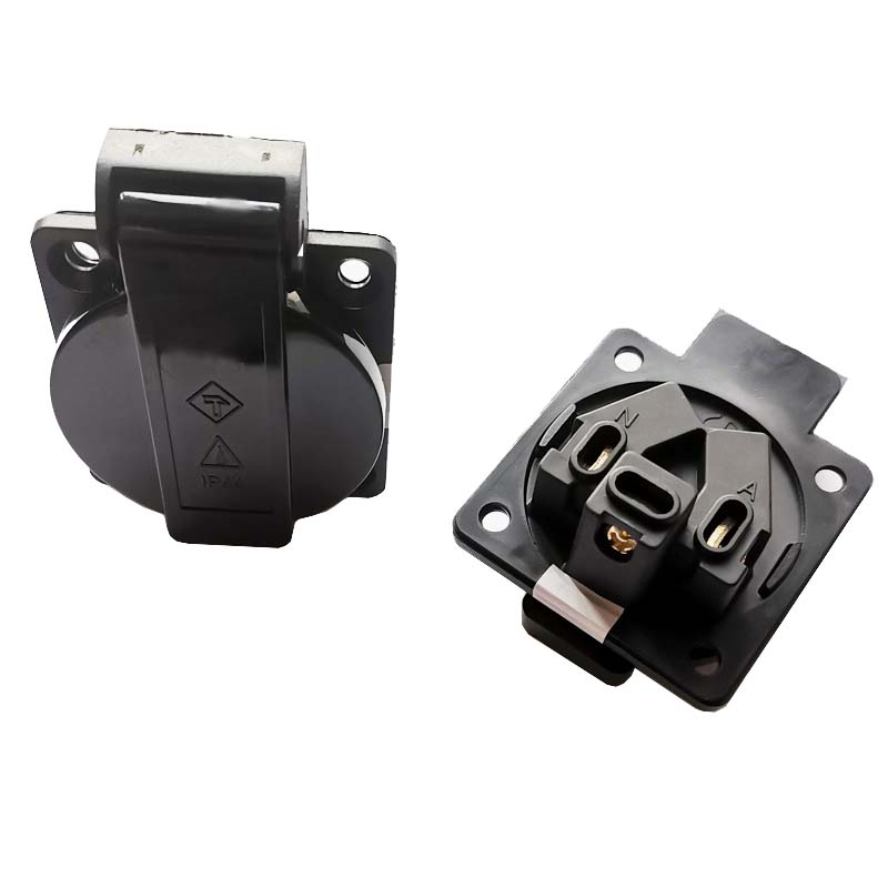 Black 15A AU Outdoor Waterproof Industry Socket 2P... – Grandado