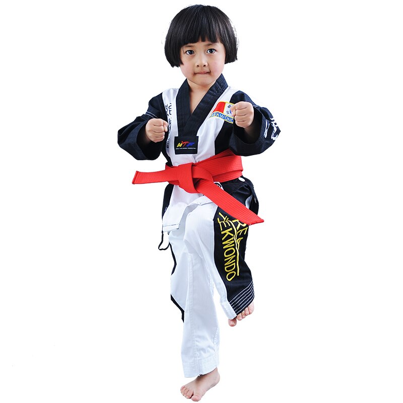 Top Grade colourful Taekwondo uniform Red Black WT... – Vicedeal