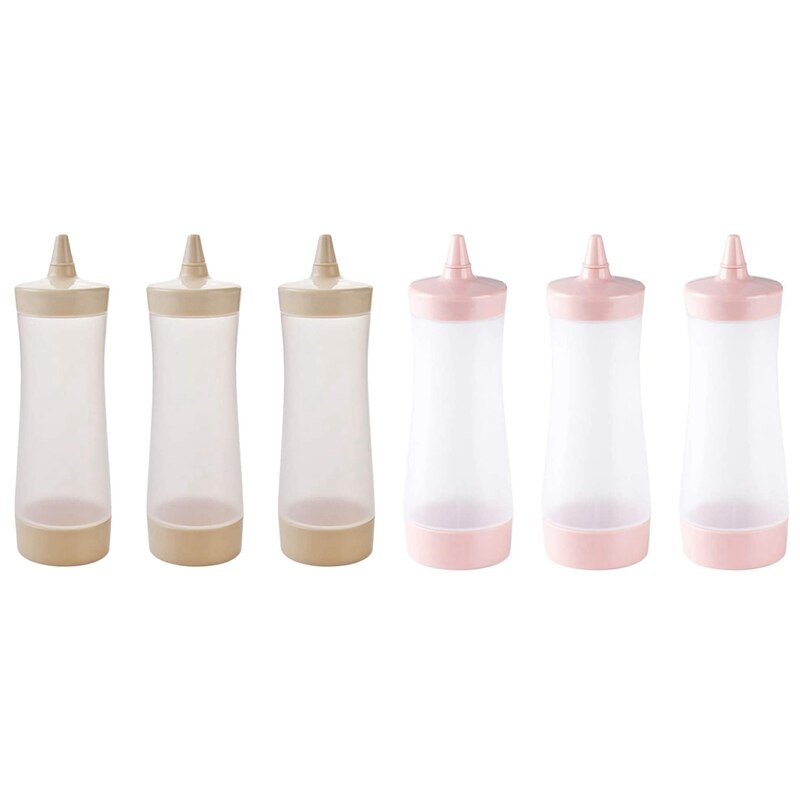 6 Pcs Squeeze Squirt Condiment Bottles Ketchup Bot... – Grandado
