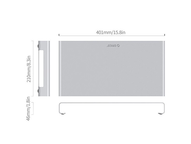 Zilver Aluminium Laptop Desktop Computer Monitor V... – Grandado