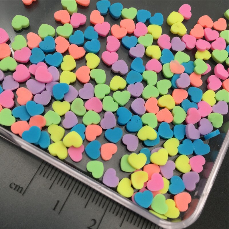 60g Cute Heart Polymerclay,Soft Clay Sprinkles For... – Grandado