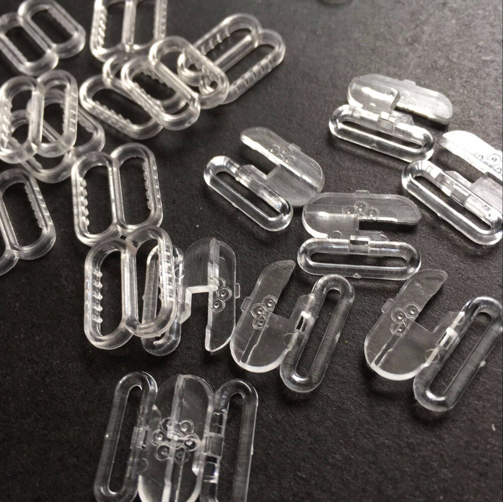 100/50 sets bow tie plastic buckles handmade ribbo... – Grandado