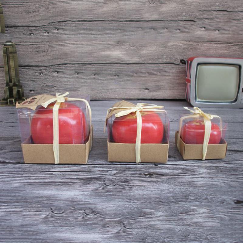 Red Apple Shaped Fruit Candles Simulation Aromathe... – Grandado