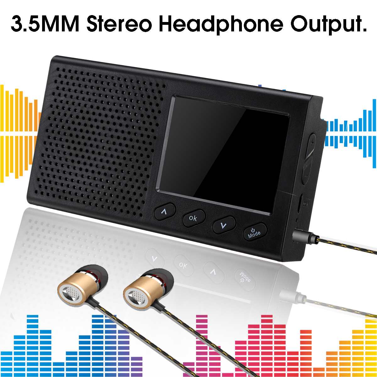 2.4 Inch Portable Radio Rechargeable Handheld Digi... – Vicedeal