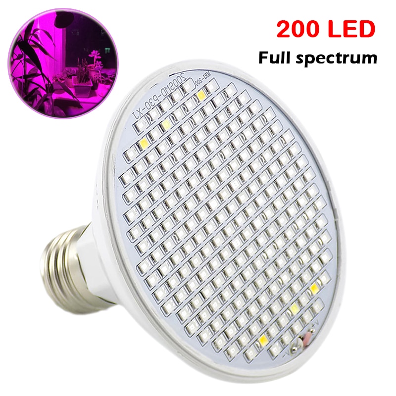 290 led växtljus e27 200 led odlingslampor glödla... – Grandado