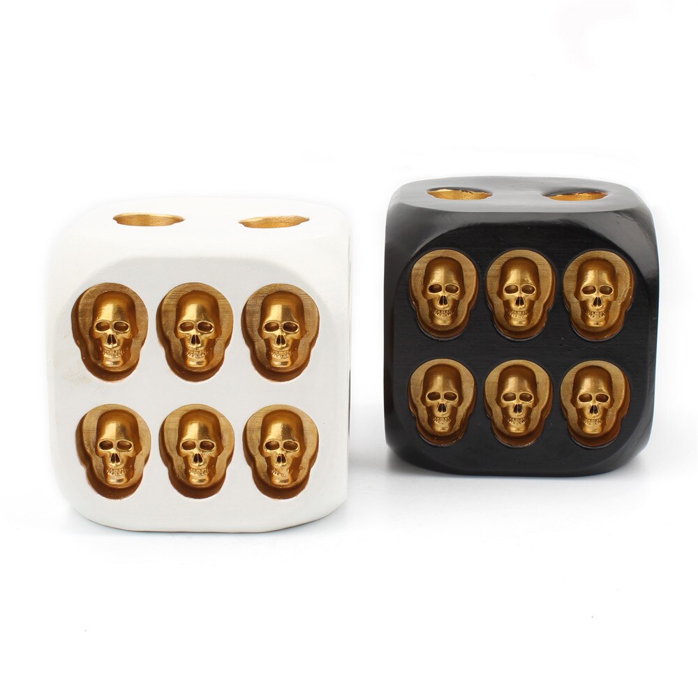 11.5cm Skull Head Large Funny Dice Decoration Room... – Grandado