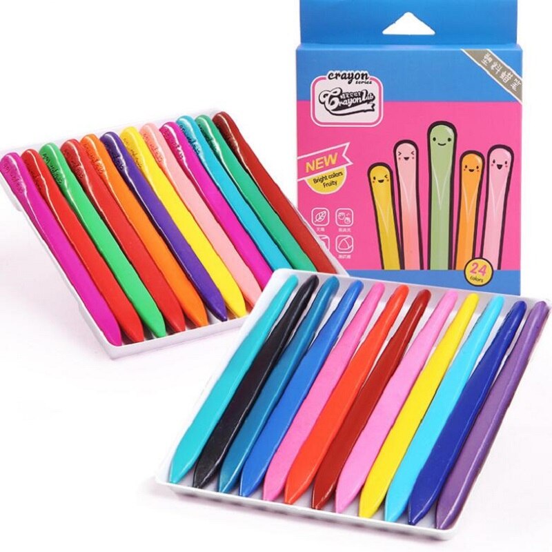 HKYSHP 24 color triangle crayon safety children fo... – Vicedeal