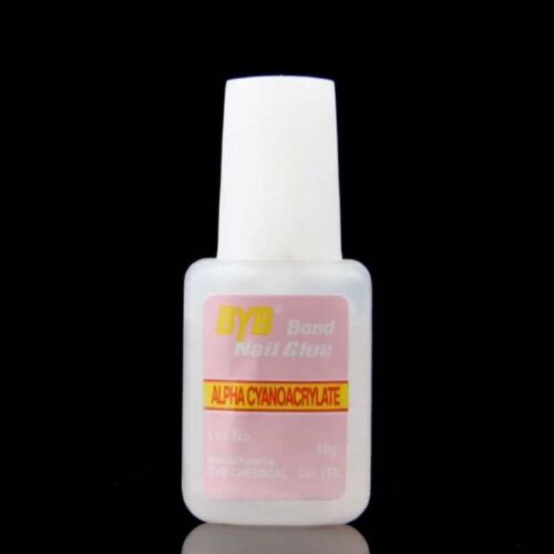 1 stk falske negler gule fransk manikyr akryl 3d g... – Grandado