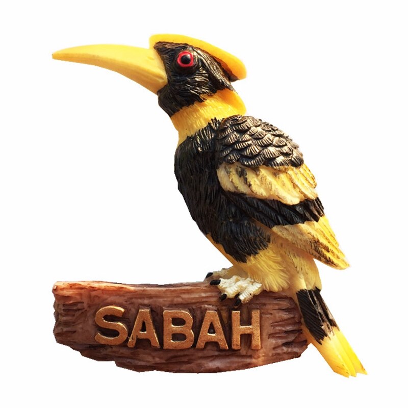 Handmade Painted Hornbill In Sabah, Malaysia 3D Fr... – Grandado