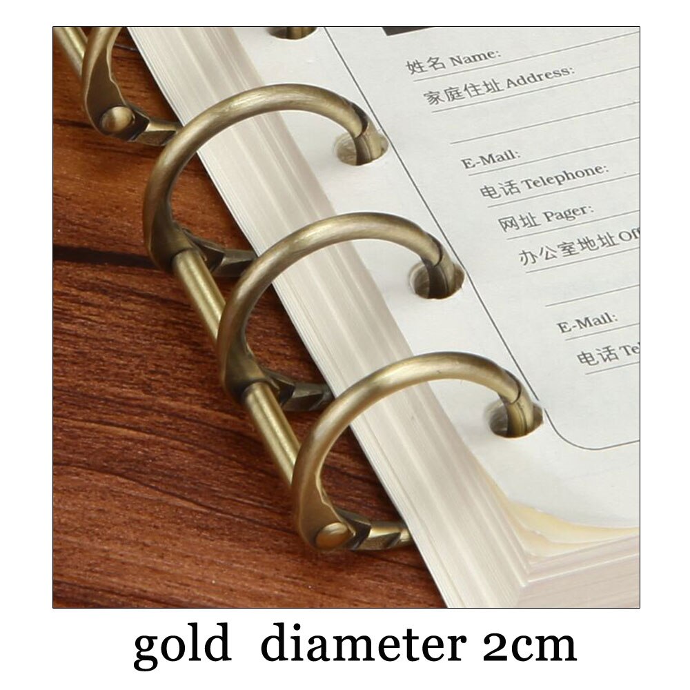 Lederen Notebook Accessoires Spiraal Notebook Ring... – Grandado