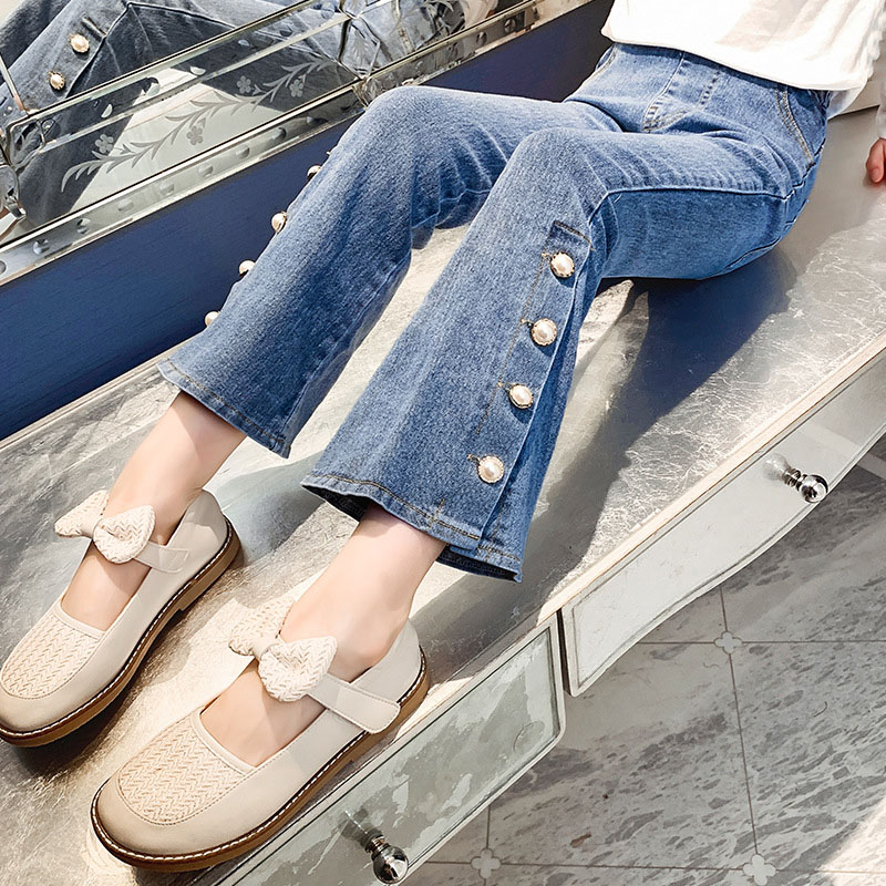 Girls' Jeans Korean Spring Autumn Summer Trous... – Grandado