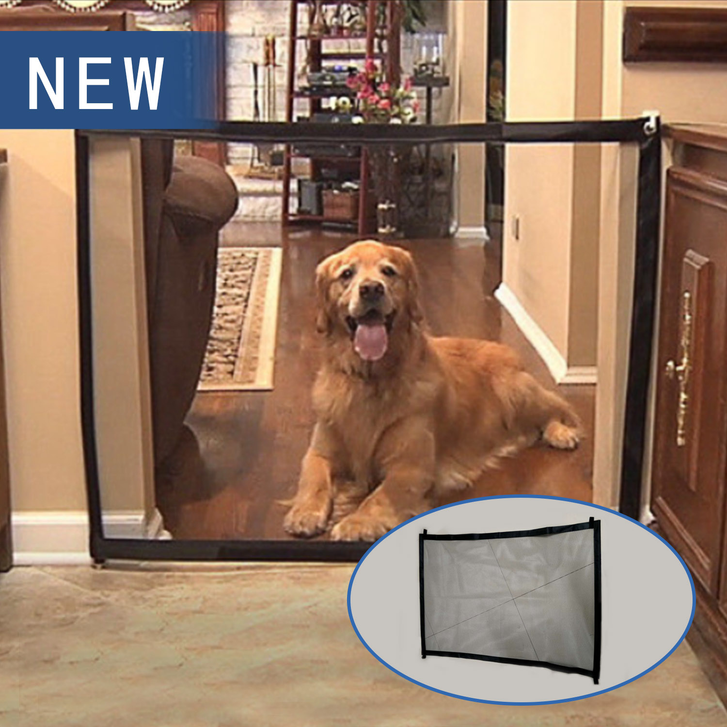 Portable Pet Barrier Fences Safety Guard Gate Fenc... – Grandado