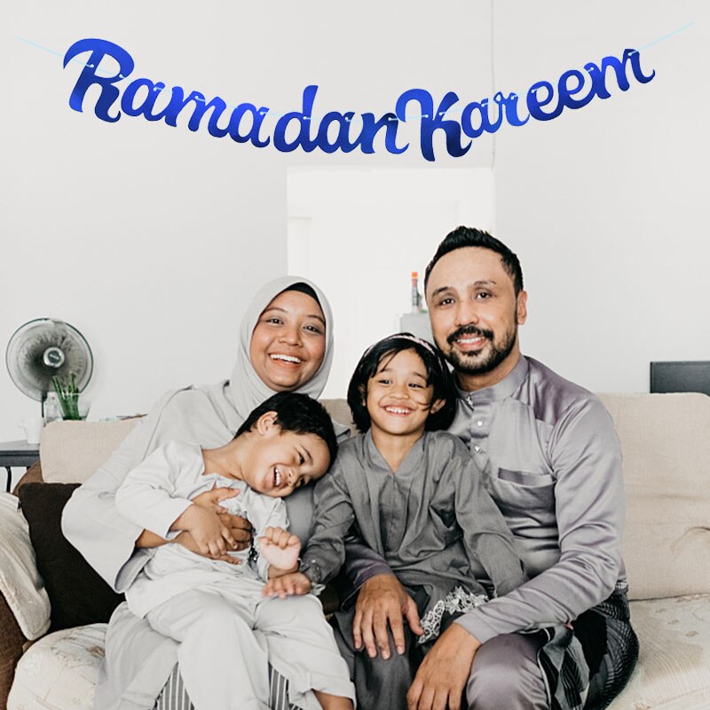 EID Mubarak Banner Glitter Mirror Ramadan Kareem D... – Grandado