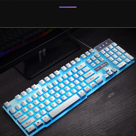 OUTMIX Colorful Gaming Mechanical Feel Keyboard US... – Grandado