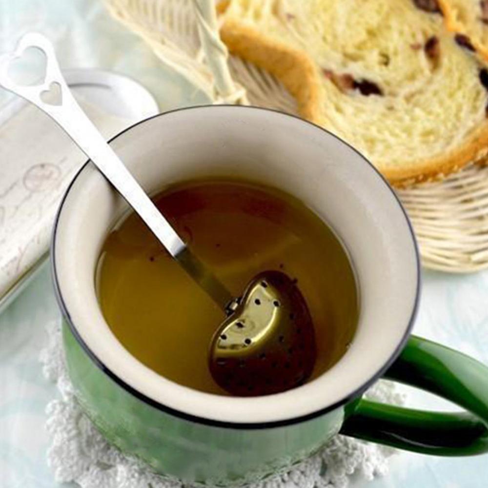 Heart Shape Stainless Steel Tea Infuser Spoon Stra... – Grandado