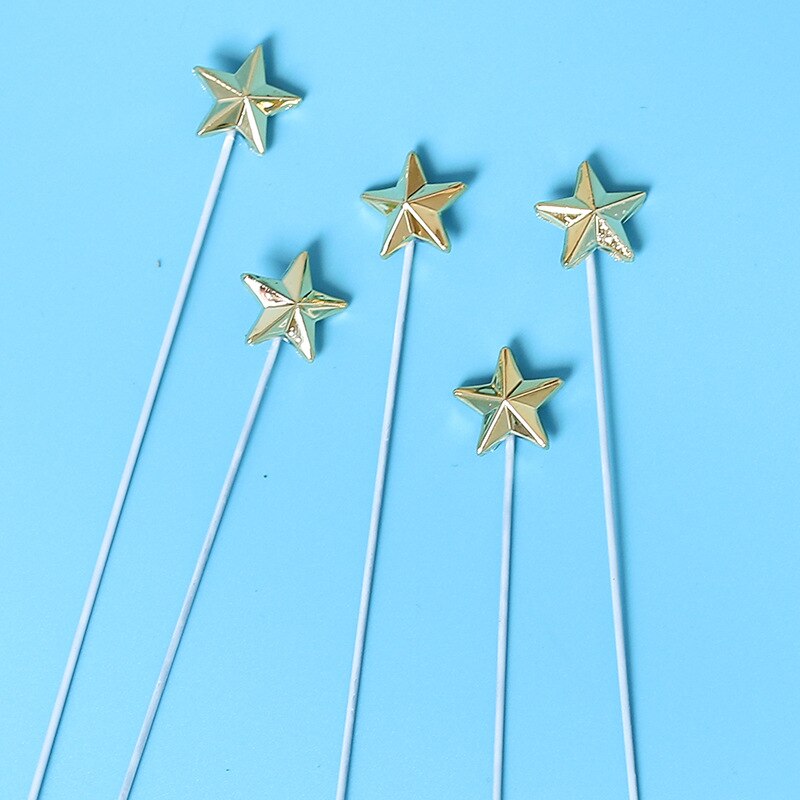1 Set Gold Silver Star Cake Topper Decoration for ... – Vicedeal