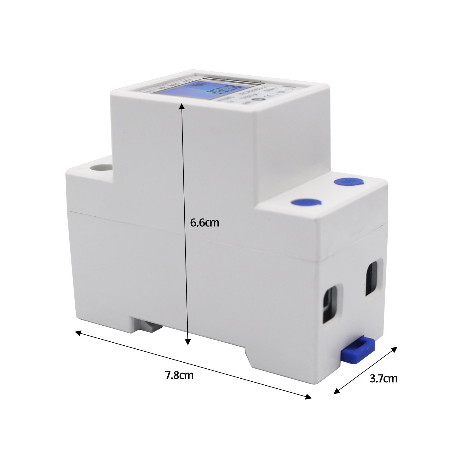 LCD Digital Energy Meter Single Phase DIN-Rail Ele... – Grandado