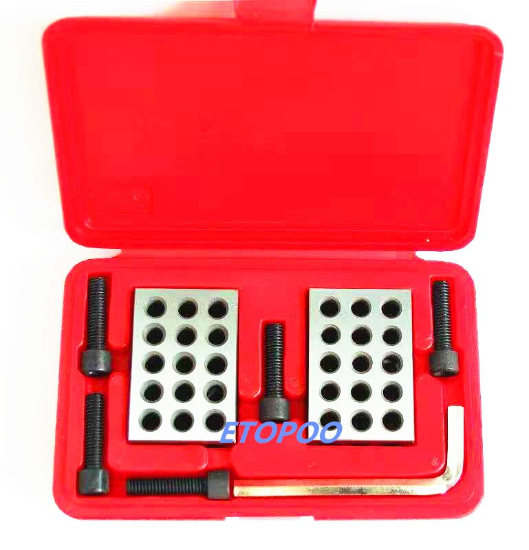 23 holes Precision gauge 1-2-3" Blocks with screw ... – Grandado