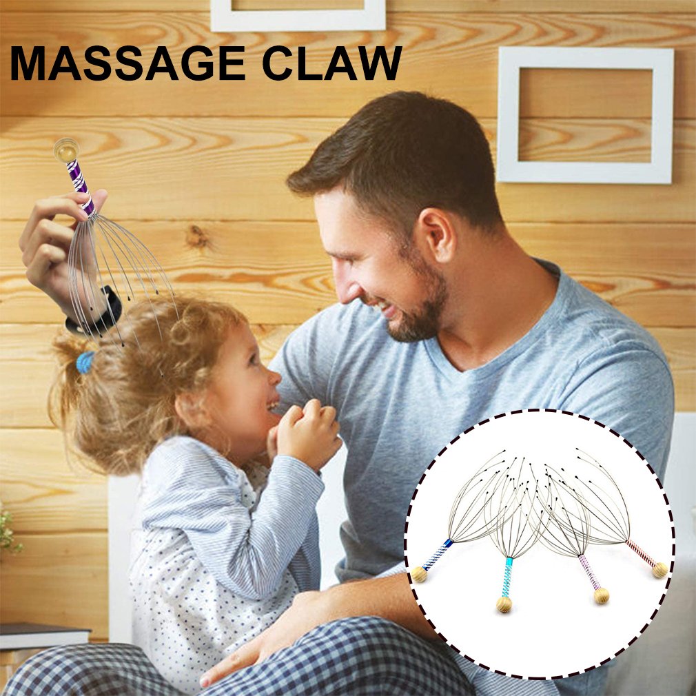 Head Scratching Massage Claws Octopus Head Massage... – Vicedeal