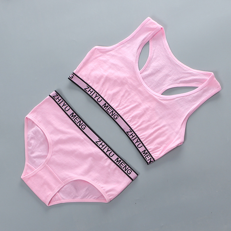 Conjunto de Sujetador de algodón puro para chicas ... – Grandado