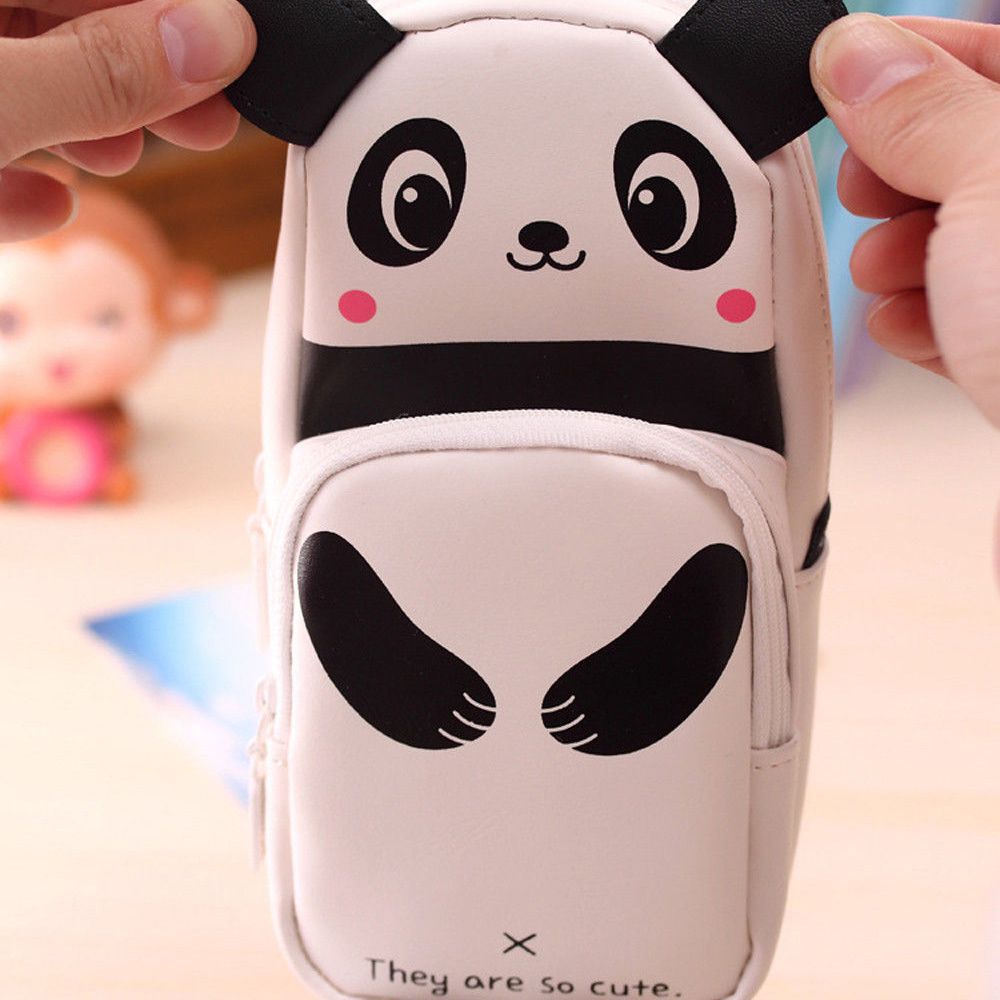 Multifunctional Pencil Case 2 Pockets Funny Panda ... – Vicedeal