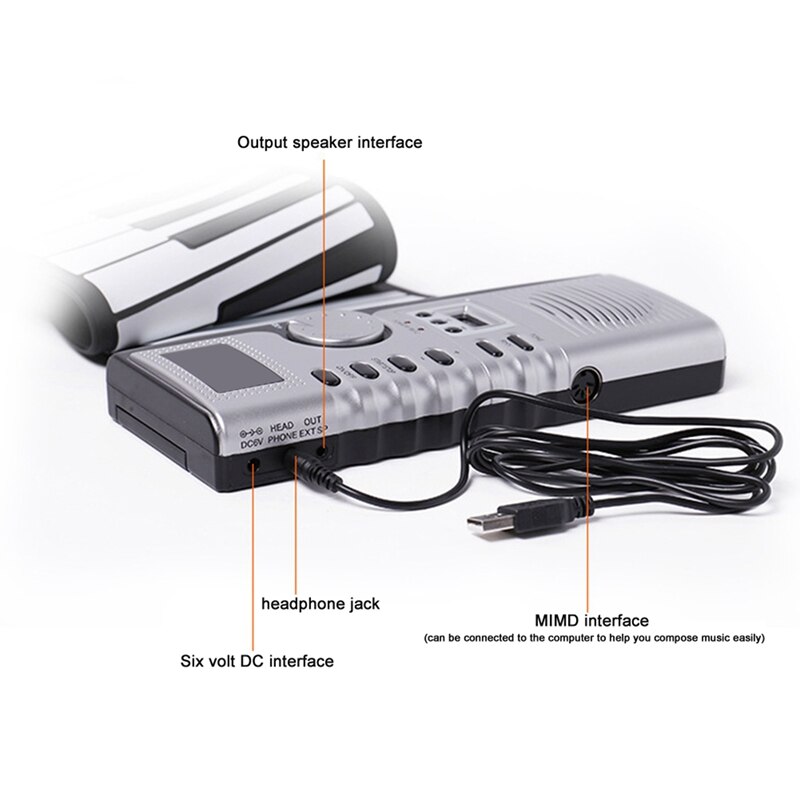 61 Keys Hand Roll Up Piano Portable Folding Electr... – Vicedeal