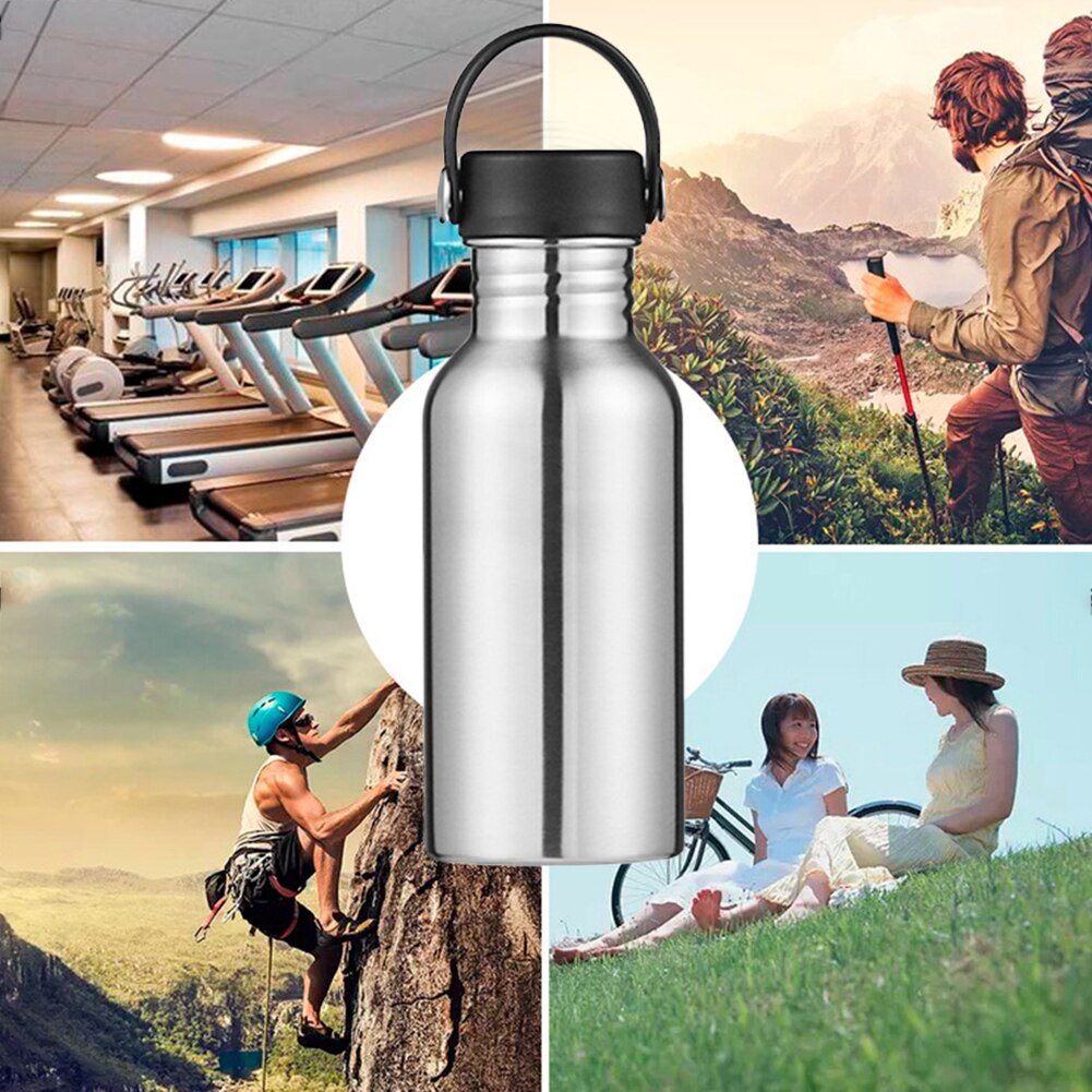 350/500/600/750ml Stainless Steel Outdoor Sports C... – Vicedeal