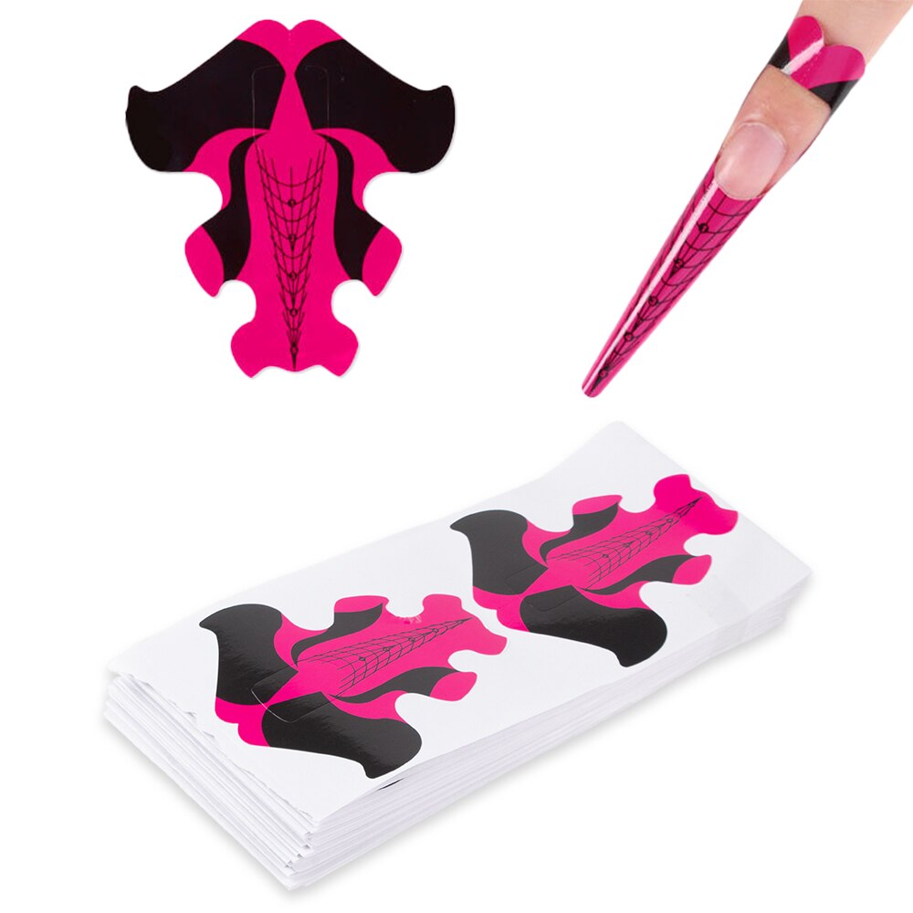 200Pcs Acrylic French Nail Art Form Nail Extension... – Grandado