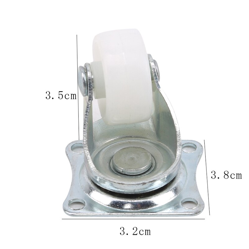 Universal Swivel Casters Wheel Castor White Nylon ... – Vicedeal