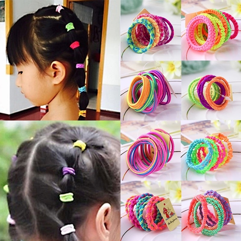 10 Pcs/set Random Rubber Bands Head Band Candy Col... – Vicedeal