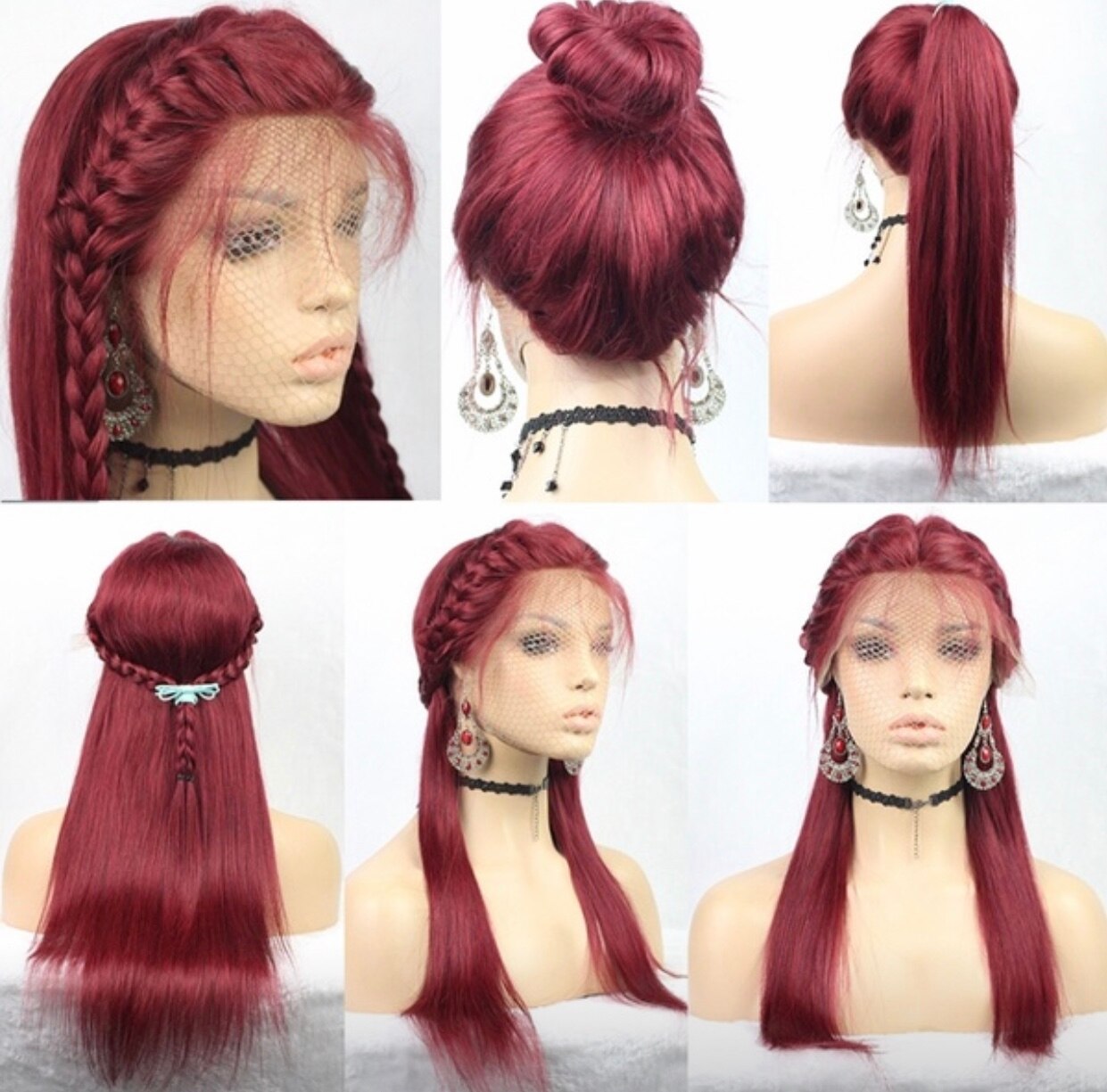 Svipwig Lijmloze Synthetische Lace Front Pruik Wij... – Vicedeal