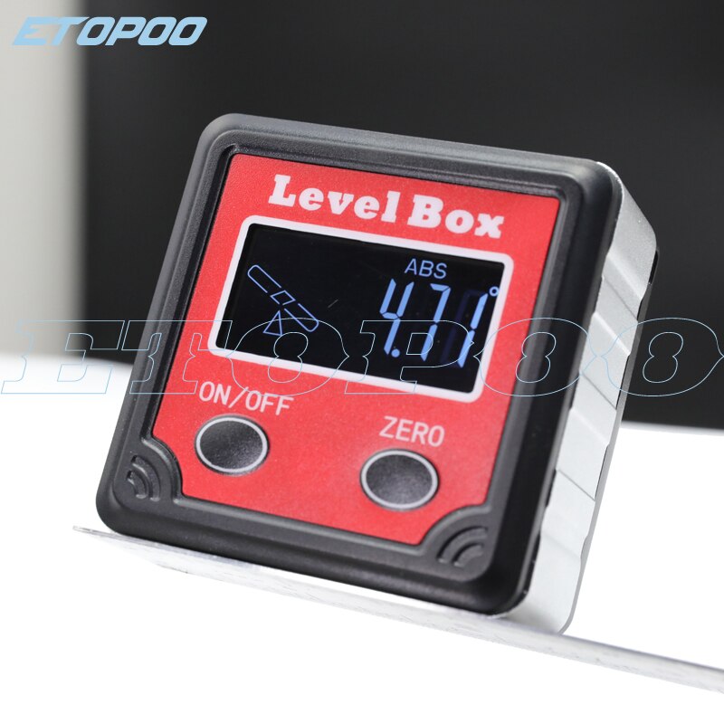 Precision digital protractor inclinometer Level bo... – Vicedeal