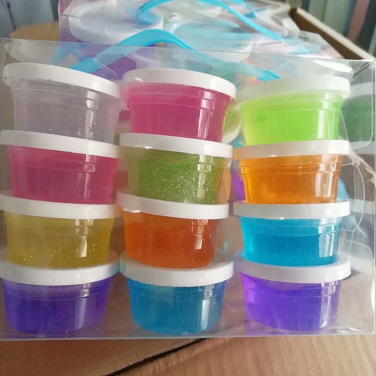 12-color set clay, decompression fluffy slime slim... – Grandado