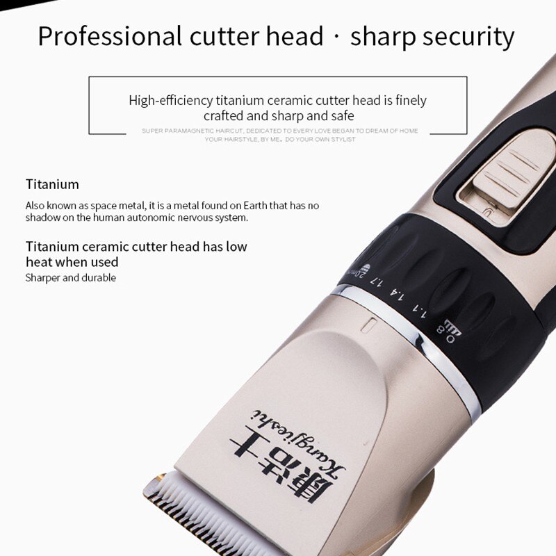 Household Electric Hair Clipper Hair Clipper Recha... – Grandado