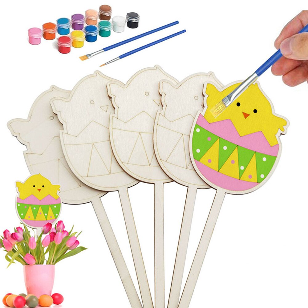 1 Set Easter Indoor Wooden Plug-in Crafts DIY Home... – Grandado