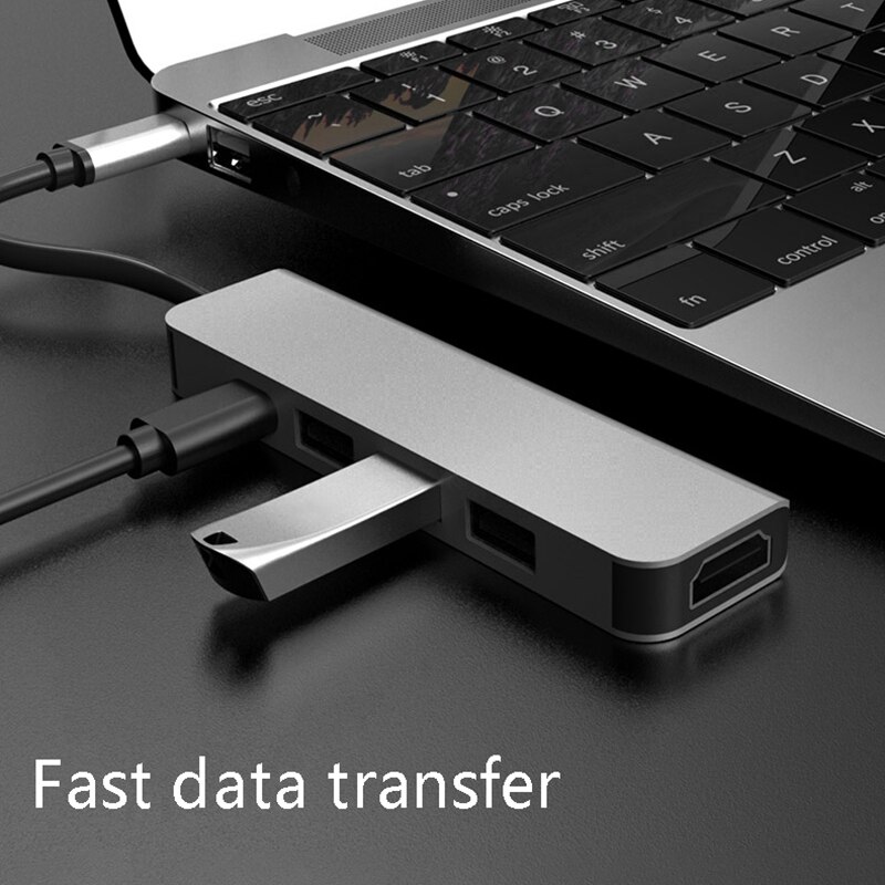 5-In-1 Docking Station, Type-C to USB3.0X3+4K HDMI... – Grandado