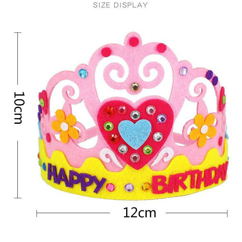 1Pc DIY Crafts Toy Crown Paper Sequins Flowers Sta... – Grandado