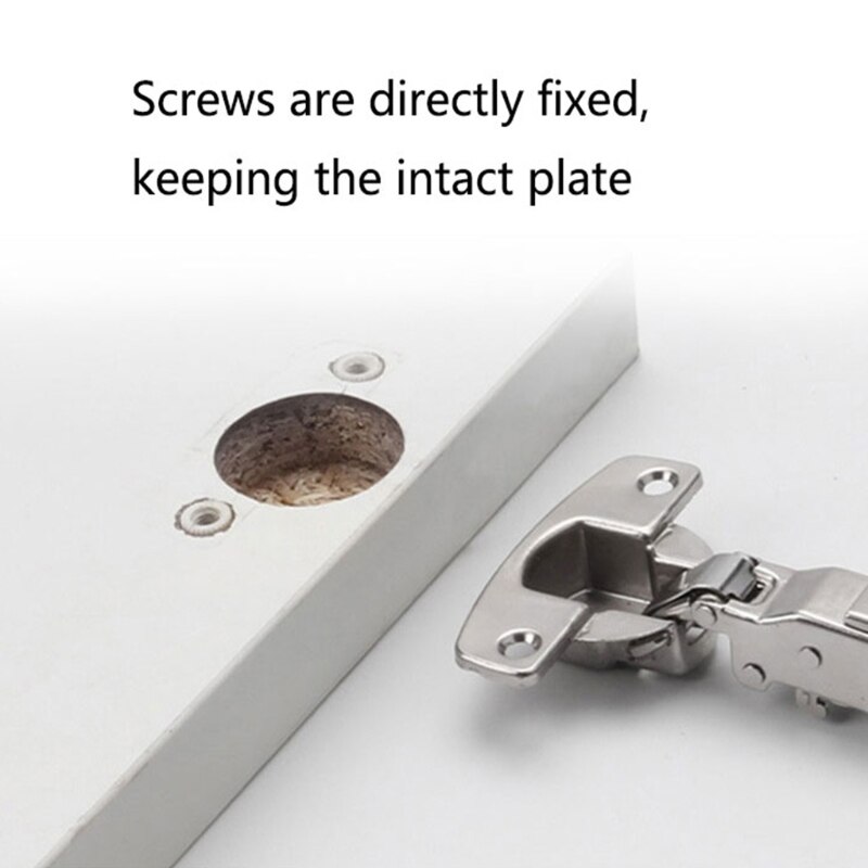 4pcs Cabinet Hinge 90 Degree No-Drilling Hole Cupb... – Grandado