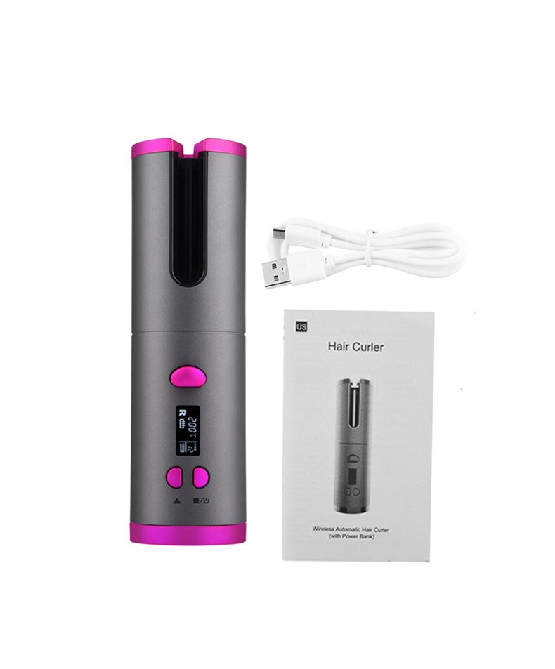 Cordless Automatic Hair Curler Electric Curling Ir... – Vicedeal