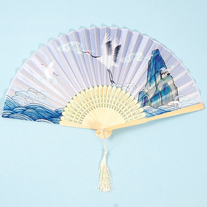 Vintage Folding Fan Chinese Style Flowers Hand Fan... – Grandado