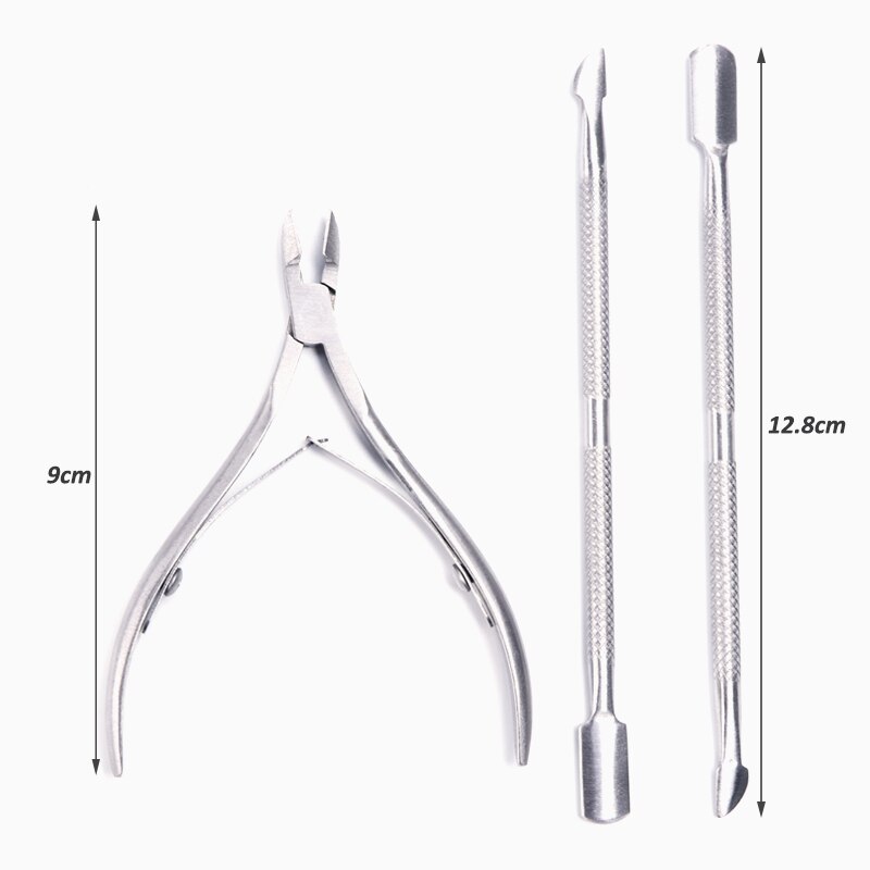 STZ 3pcs/set Nail Cuticle Pusher Clippers Nippers ... – Vicedeal