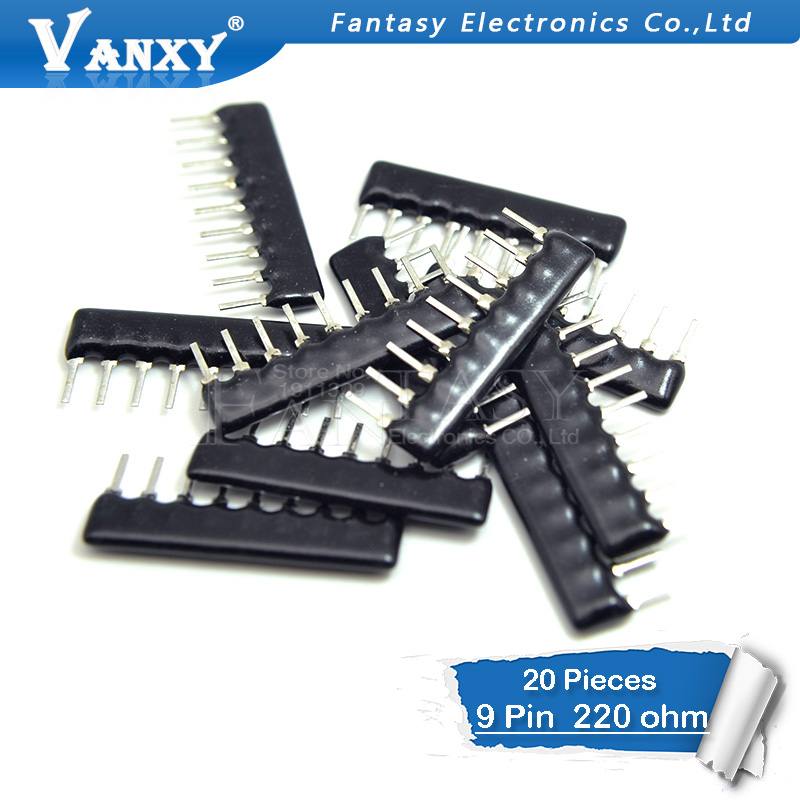 20pcs DIP exclusion 9pin 220 ohm 220R A221 A221J N... – Grandado