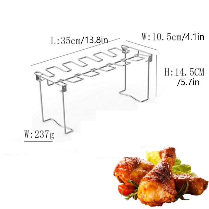 Non-stick Rib Plank Stand Barbecue Rib Gebraden Ra... – Vicedeal
